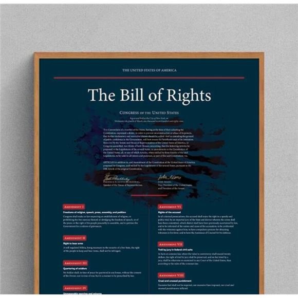 Art | The Bill Of Rights Usa Patriotic Tribute Poster | Poshmark